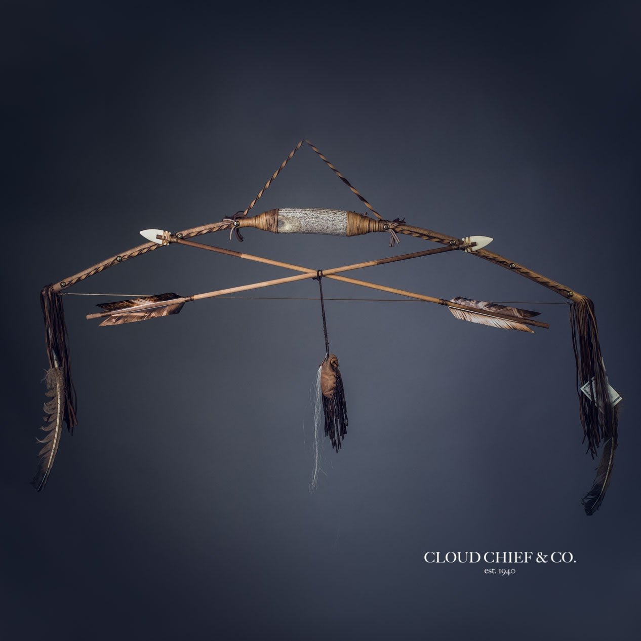 Native American Large Antler Bow by Navajo Tribe | Cloud Chief & Co.