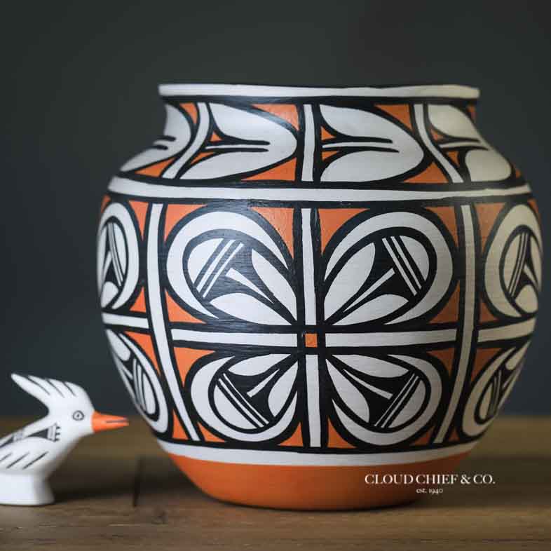 Santo Domingo Pueblo Reyes Lovato Santo Domingo Pottery | Cloud Chief & Co.